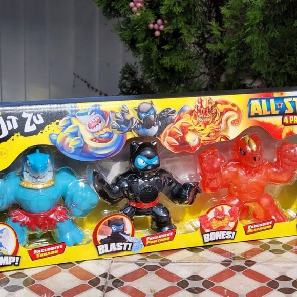 moose toys | Toys | Heroes Of Goo Jit Zu Allstar 4 Pack Wultra Rare ...